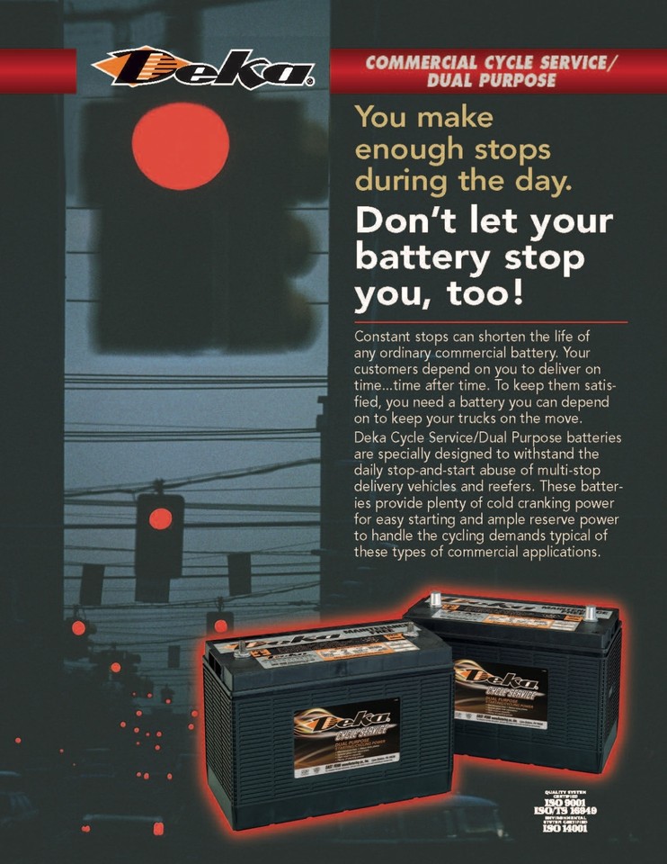 DEKA GENUINE NEW 7T31 12-VOLT Battery 900Amp Cranking Power (Group 31 ...