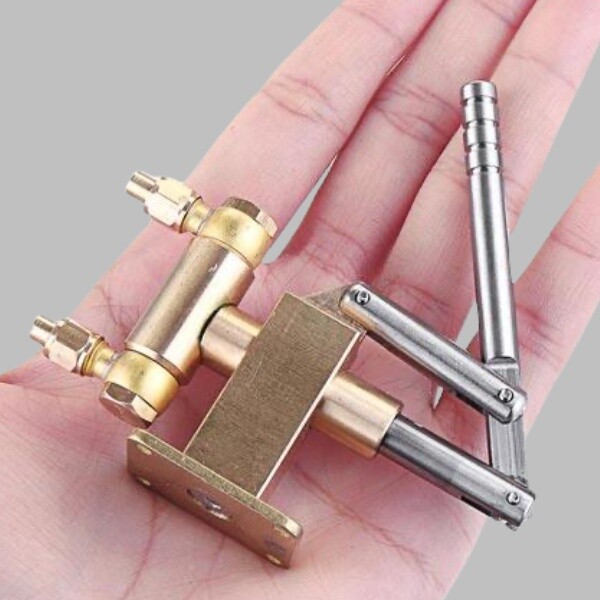 EngineXpert M8 Mini Steam Boiler Hand Pump - Brass & Steel, 1/4" x 40 ...