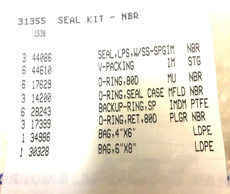 31355 , Cat Pumps 1530 Pump, Cat Pump 1531 Seal Kit OEM Kit | eBay