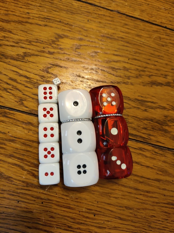 Vintage Butane Stacked Dice Cigarette Lighter 3 Red Die Flip Top | eBay