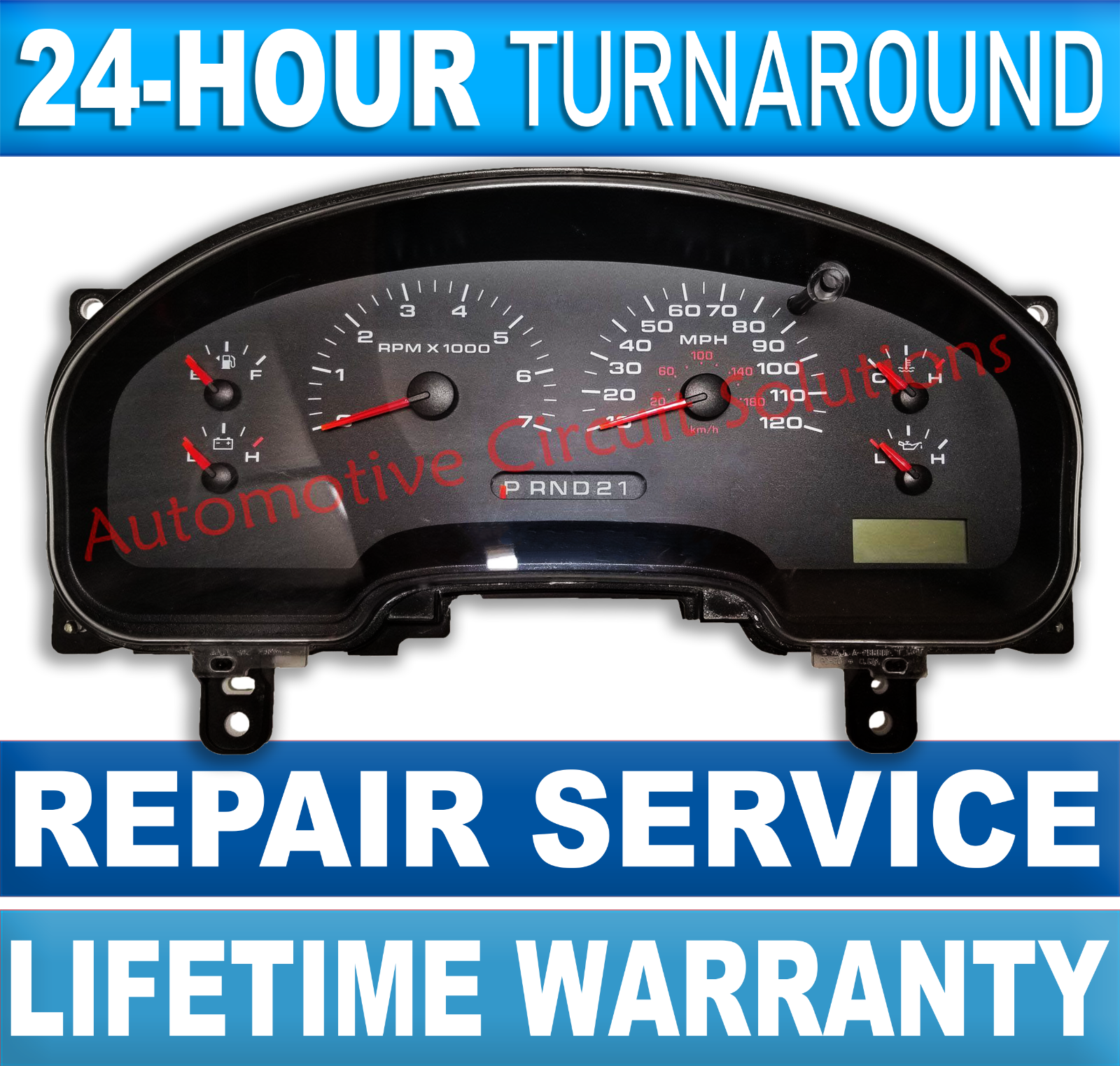 04-08 FORD F150 Lariat King Ranch XL XLT FX4 Speedometer Cluster Repair ...