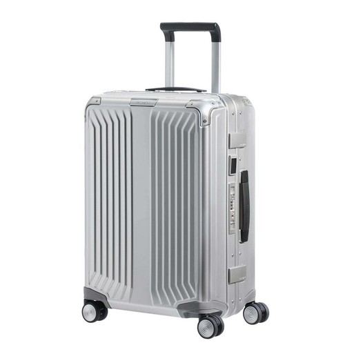 NEW Samsonite Lite-Box Alu Wheelaboard Spinner Case Anodised Aluminium ...