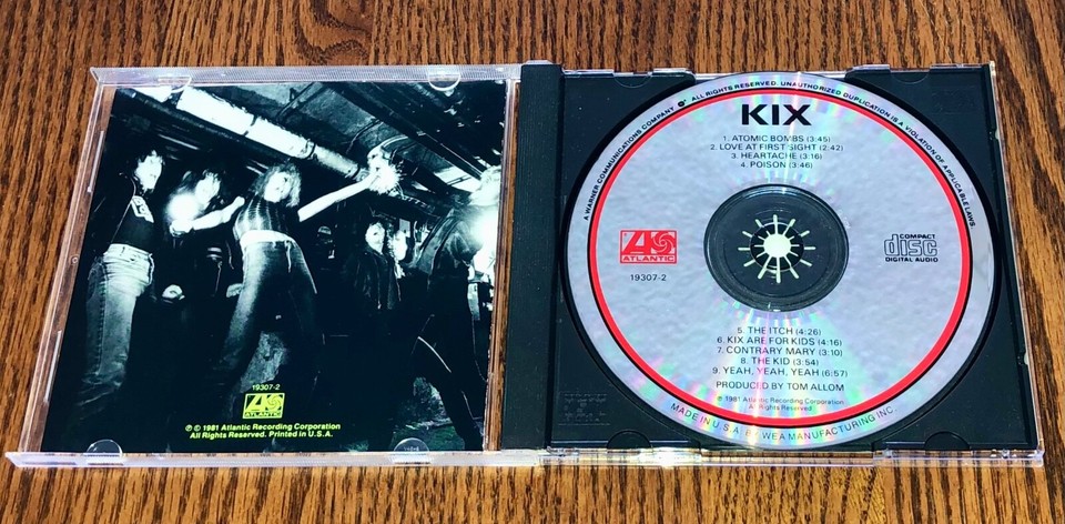 KIX Self-Titled 1981, (CD 1990), The Itch, Kix Are For Kids, Yeah, Yeah ...