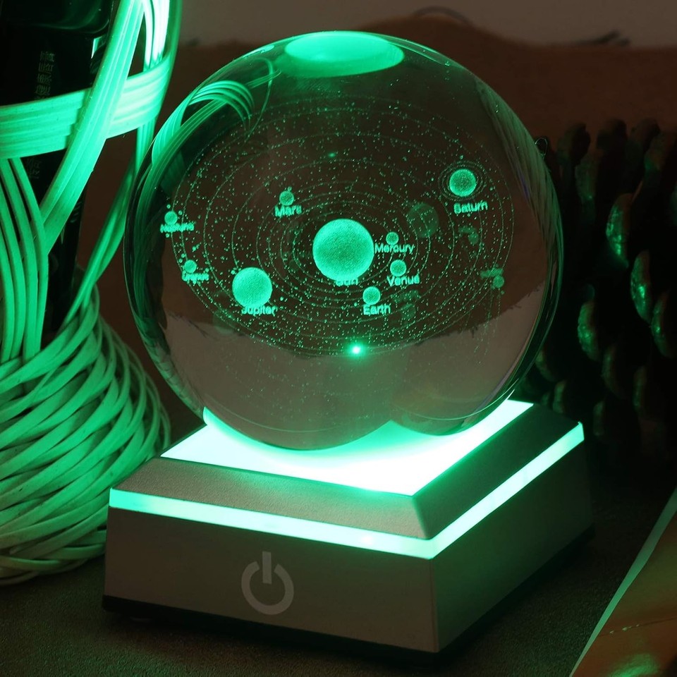 Elegant LED Light Base for Crystal Ball Display - Sensitive Touch ...
