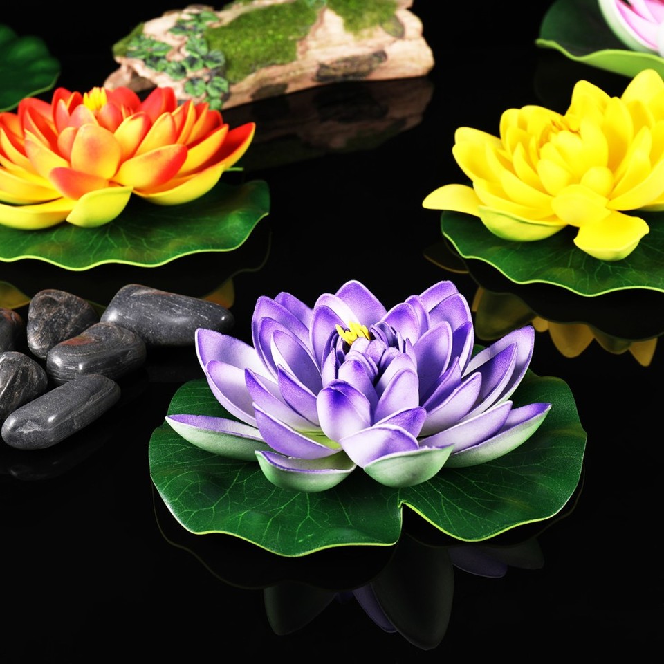 10pcs 18 cm Floating Lotus Leaves Eva Material Decorative Leaf for ...