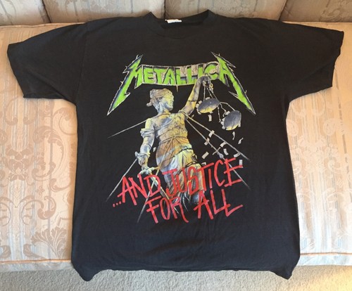 Vintage 88/89 Metallica Tour T Shirt Anthrax Slayer Megadeth Testament ...