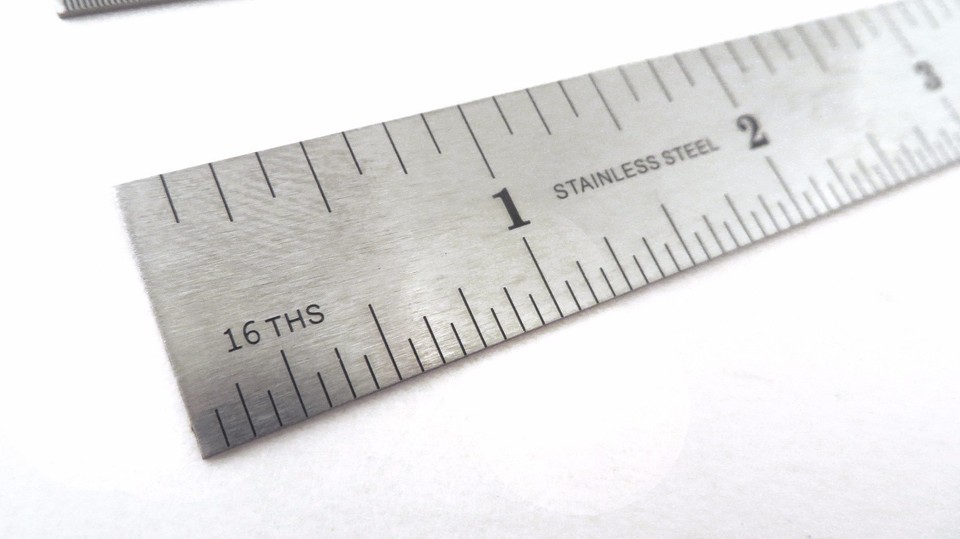 Taytools 6" Machinist Ruler / Rule Scale 4R (1/8, 1/16, 1/32, 1/64 ...