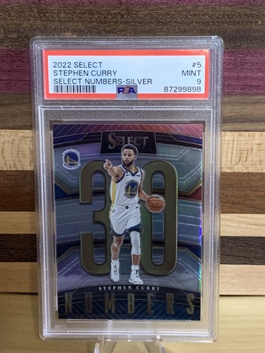 2022-23 Panini Select - Select Numbers Stephen Curry #5 Silver Prizm ...