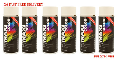MAXICOLOR Matt White Ral 9010 - Outdoor and Indoor Use 400ML x6 | eBay UK