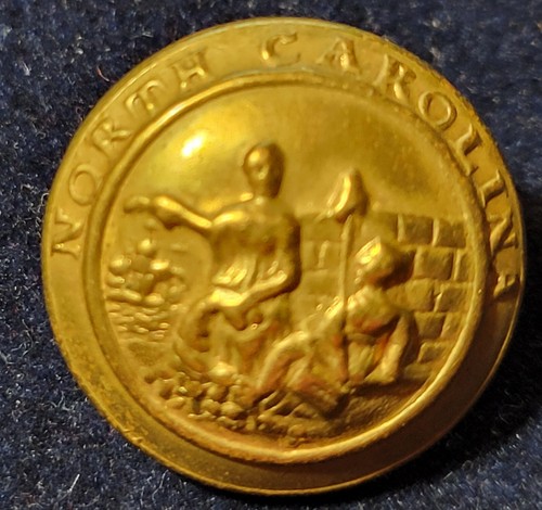 CIVIL WAR ERA CONFEDERATE NORTH CAROLINA LOCAL STATE SEAL BUTTON ...