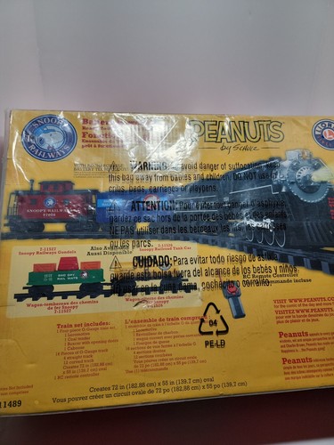 Lionel+711489+G+Scale+Battery+Remote+Operated+Peanuts+Snoopy+Train+Set+ ...