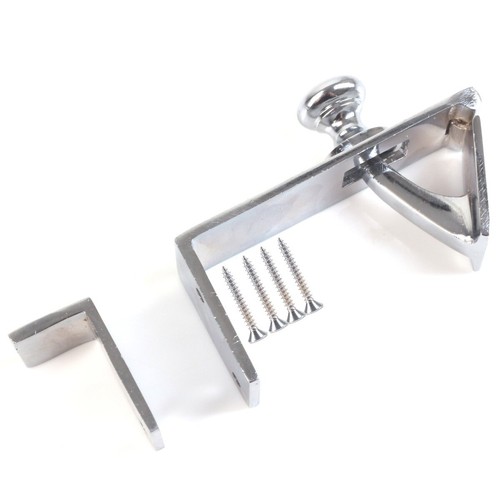QUALITY CHROME COUNTER FLAP CATCH + SCREWS Bar/Shop Holder Latch Lift ...