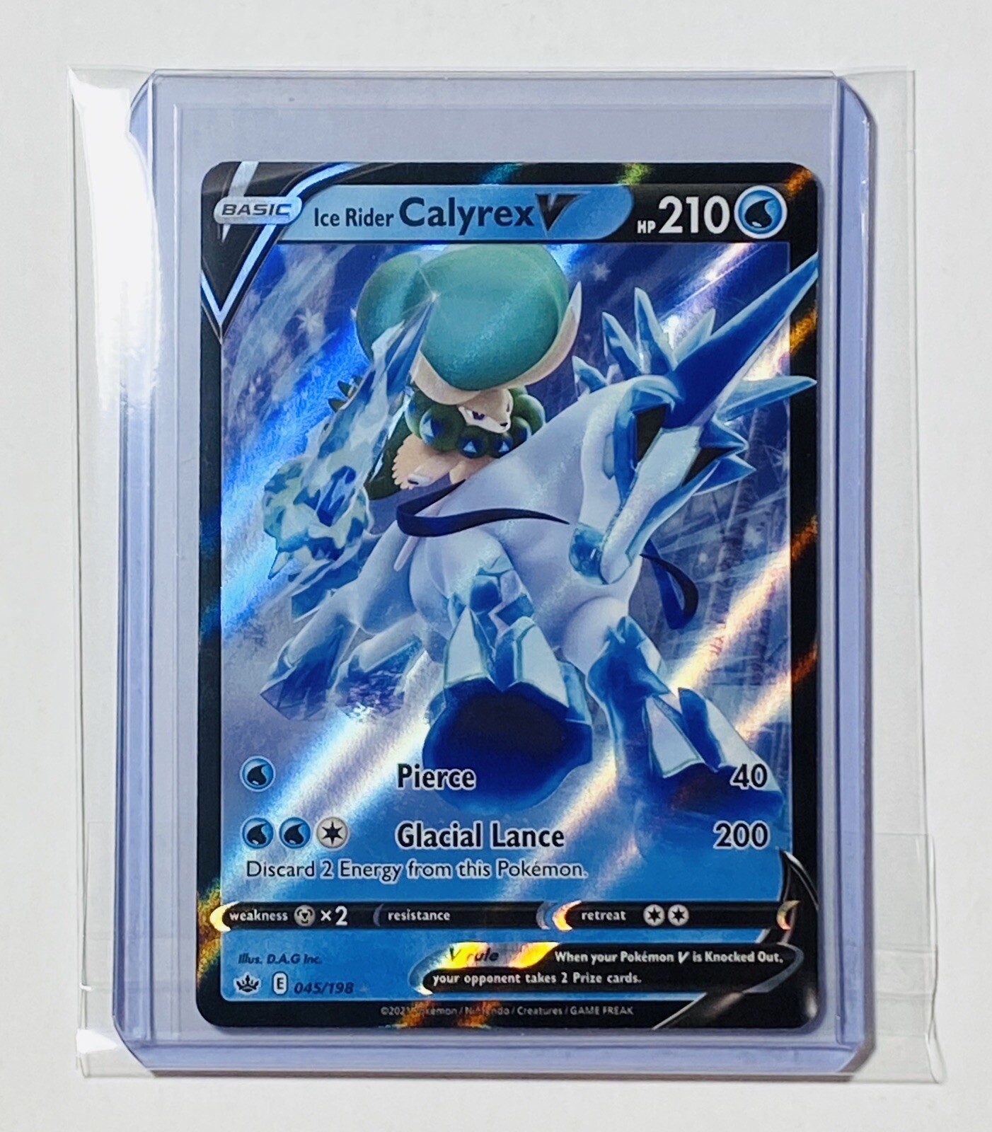 Ice Rider Calyrex V 045/198 - Pokemon TCG Chilling Reign Ultra Rare ...