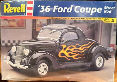 Revell '36 Ford Coupe Street Rod Plastic Model Scale 1:25 Kit #2595 NEW ...