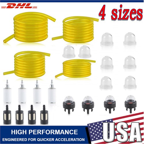 Fuel Line Primer Hose Petrol Tubing Bulb Kit For Ryobi Poulan Craftsman ...