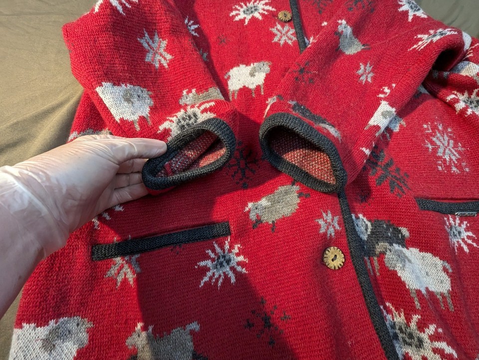 Red Sheep Geiger Collections Wool Jacket Sweater Size 50 2x? nice ...