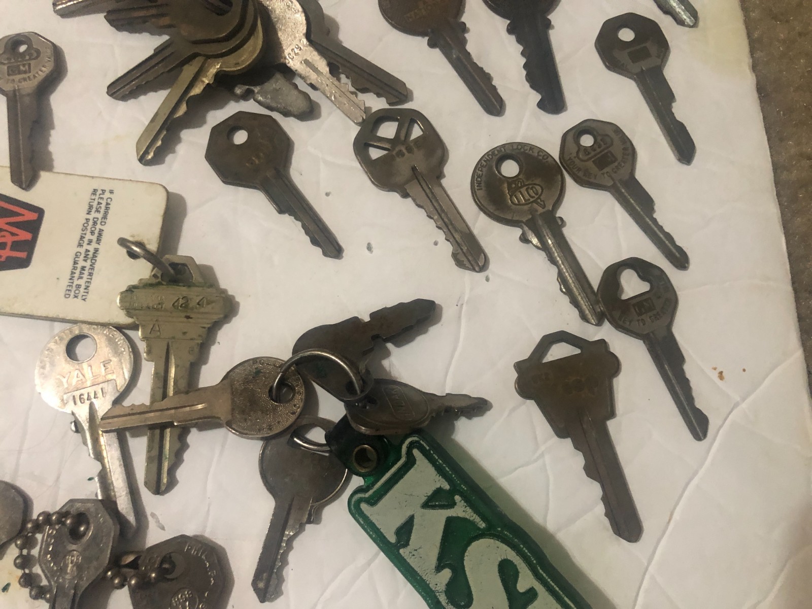 Vintage Huge Lot Mixed Types of Keys GM Briggs Key Fobs 1960s 1970s | eBay