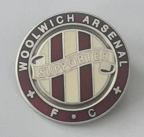 Limited Edition Metal & Enamel Badge - WOOLWICH ARSENAL FC SUPPORTER ...