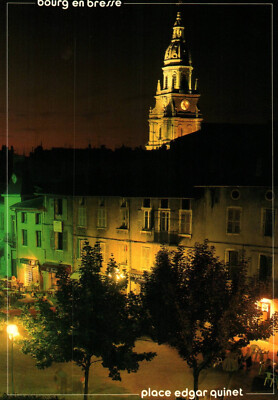Bourg-en-Bresse - Place Edgar Quinet et la collégiale Notre-Dame | eBay