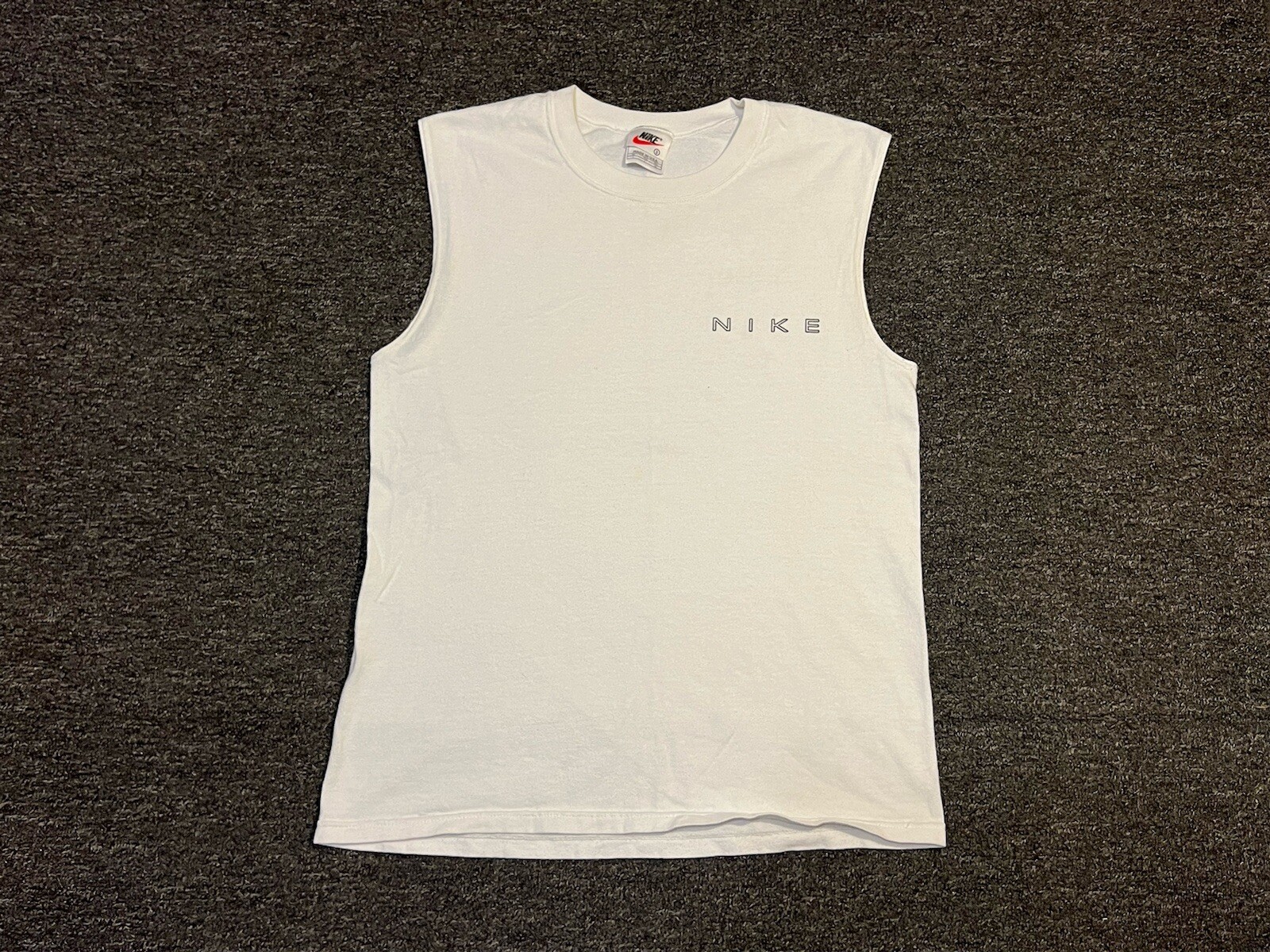 Vintage 90’s Made In USA Nike Muscle T Shirt Cut Off … - Gem