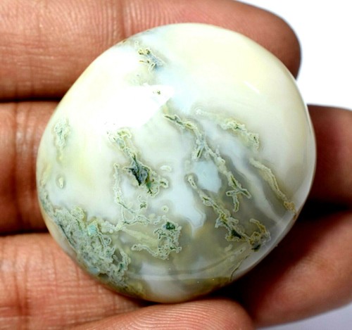 128.60 Ct Beautiful Natural African Moss Agate Untreated AAA+ Gemstone ...