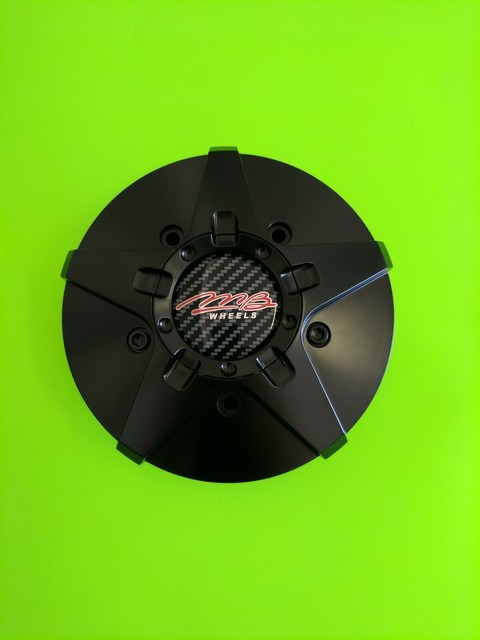 MB Wheels TKO Aftermarket Wheel Center Hub Cap Black 5 Lug Custom C-358 ...