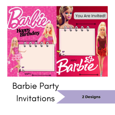 Personalized Barbie Invitations