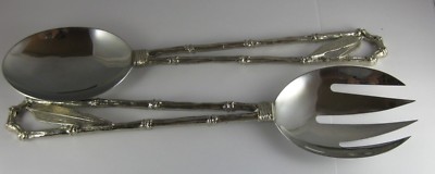 Rare Retired Michael Aram Bamboo Salad Serving Set - AS FOUND | eBay