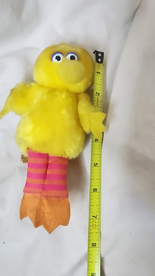 Vintage Big Bird Sesame Street Muppet Applause Plush Fuzzy 8” Yellow ...
