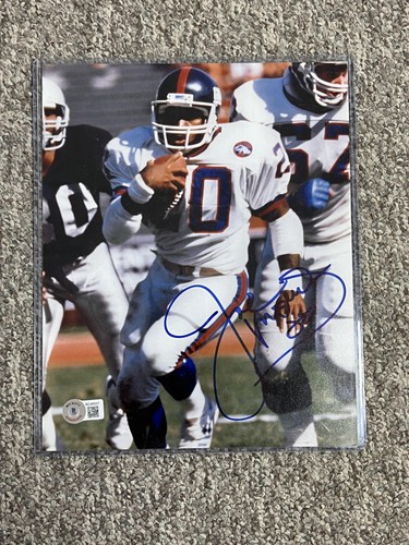 Signed 8x10 Photo Joe Morris Beckett COA BC46937 | eBay