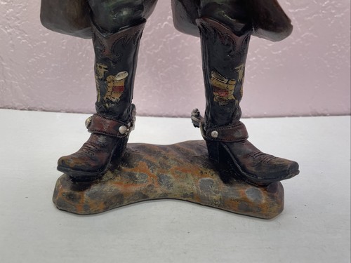 Western Cowboy Gun Slinger Duster Hand Painted 16" Figure | eBay