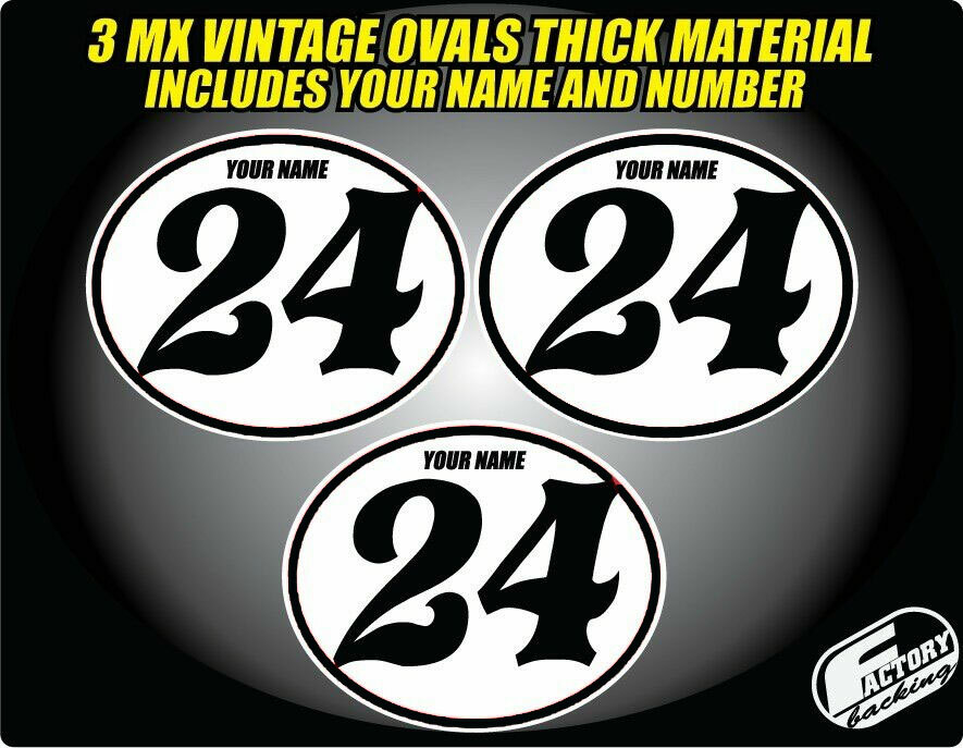 Vintage Motocross Numbers