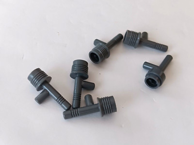 LEGO Space Gun Lot of 5 Dark Bluish Gray Star Wars NOZZLE GROOVES ...