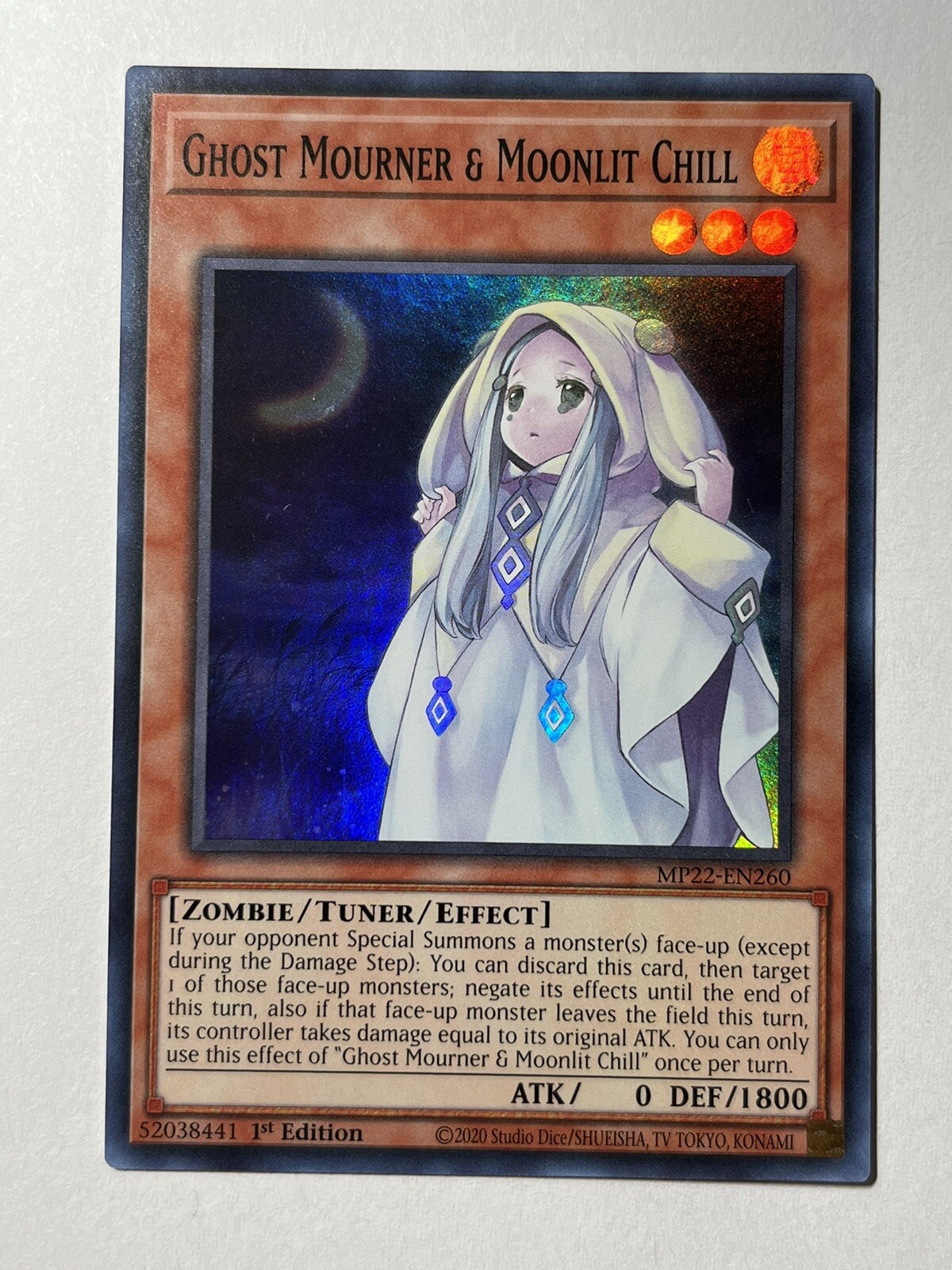Yugioh x1 Ghost Mourner & Moonlit Chill MP22-EN260 1st Edition Super ...