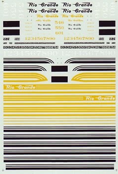 Microscale 60-56 N 1942-51 Rio Grande FT/F3/F7/PA-1/PB-1 Diesel Decal ...