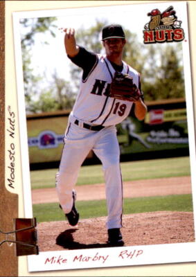 2011 Modesto Nuts Grandstand #13 Mike Marbry Chapel Hill North Carolina ...