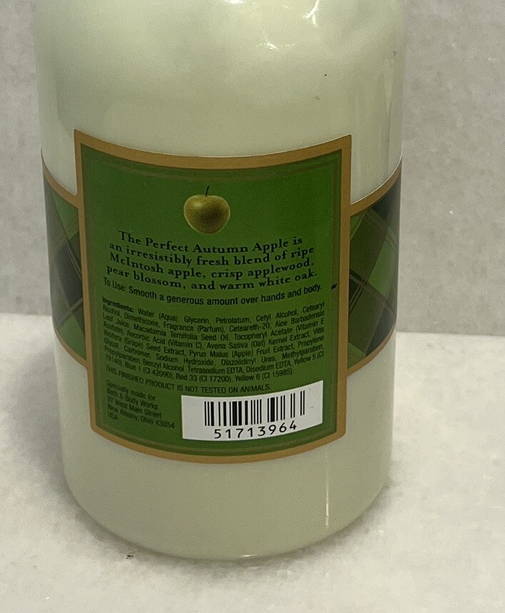 Bath & Body Works The Perfect Autumn Apple Hand and Body Lotion 12 oz ...