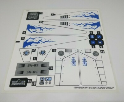 Lego 70724 Sticker Sheet (Color Version) 2013 Ninjago NinjaCopter ...