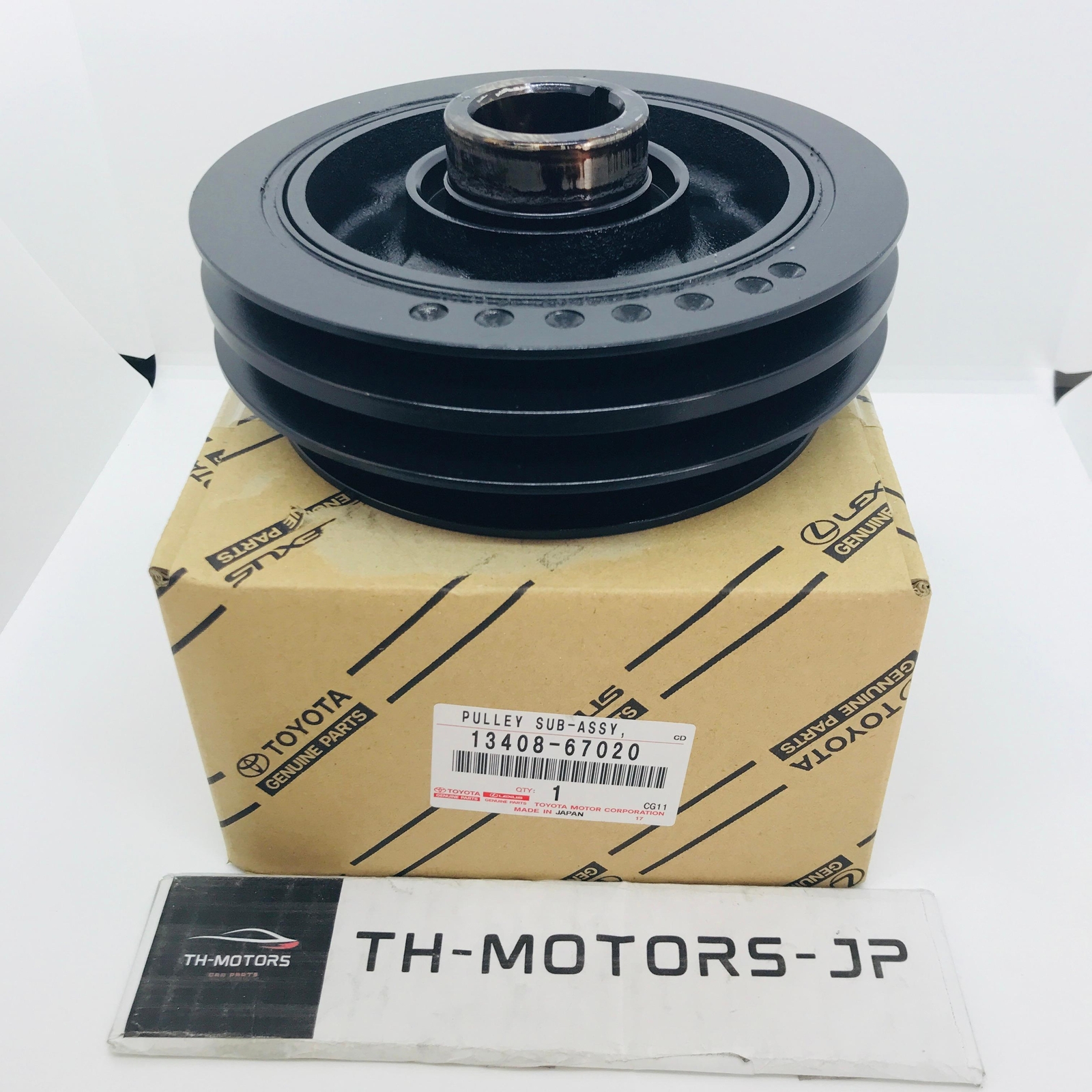 13408-67020 Toyota Pulley Crankshaft 1340867020 Genuine OEM Part for ...