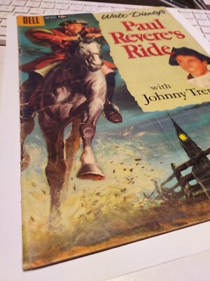 1957 Walt Disney 4 color Paul revere's ride w/johnny Tremain 822 Alex ...