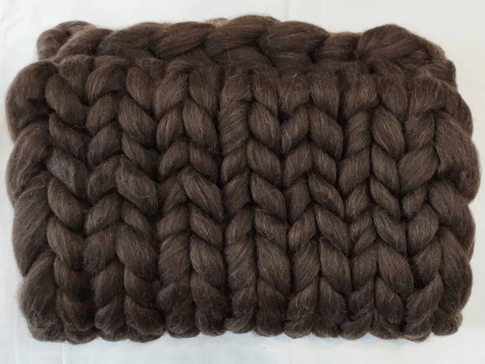 30 lbs Dark Brown Merino WOOL ROVING BULK Natural Undyed Felting ...