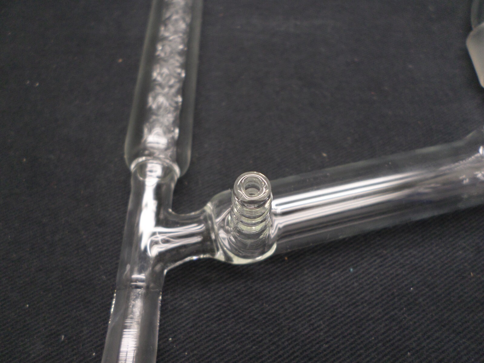 At-Mar Glass 10/30 & 19/22 Jacketed Vigreux Distillation Head Condenser ...