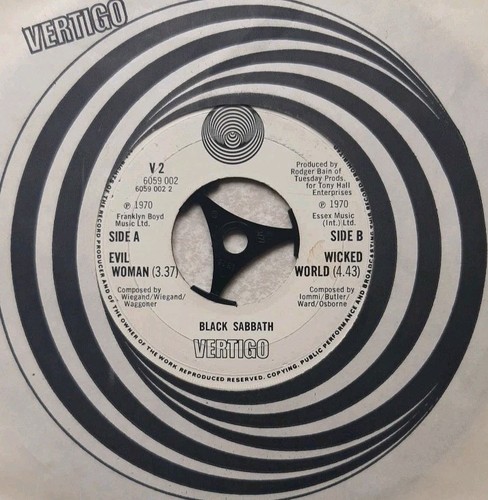 Black Sabbath Evil Woman 7" Vinyl Single On Vertigo Swirl Label | eBay UK