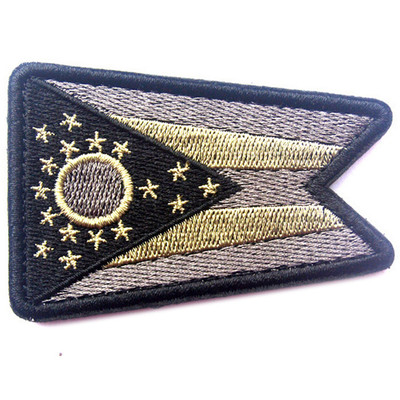 USA Ohio FLAG OH STATE FLAG U.S. ARMY BADGE TACTICAL HOOK LOOP PATCH #7 ...