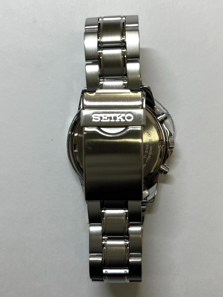 SEIKO SEIKO SPIRIT SBTQ045 Chronograph Men's Watch 10 BAR Red New in ...