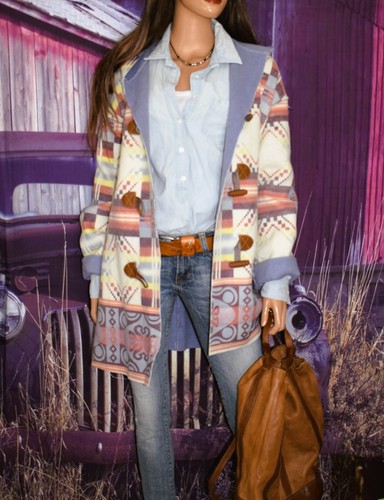 SUNDANCE CATALOG Distant Peaks Coat Size Large | eBay