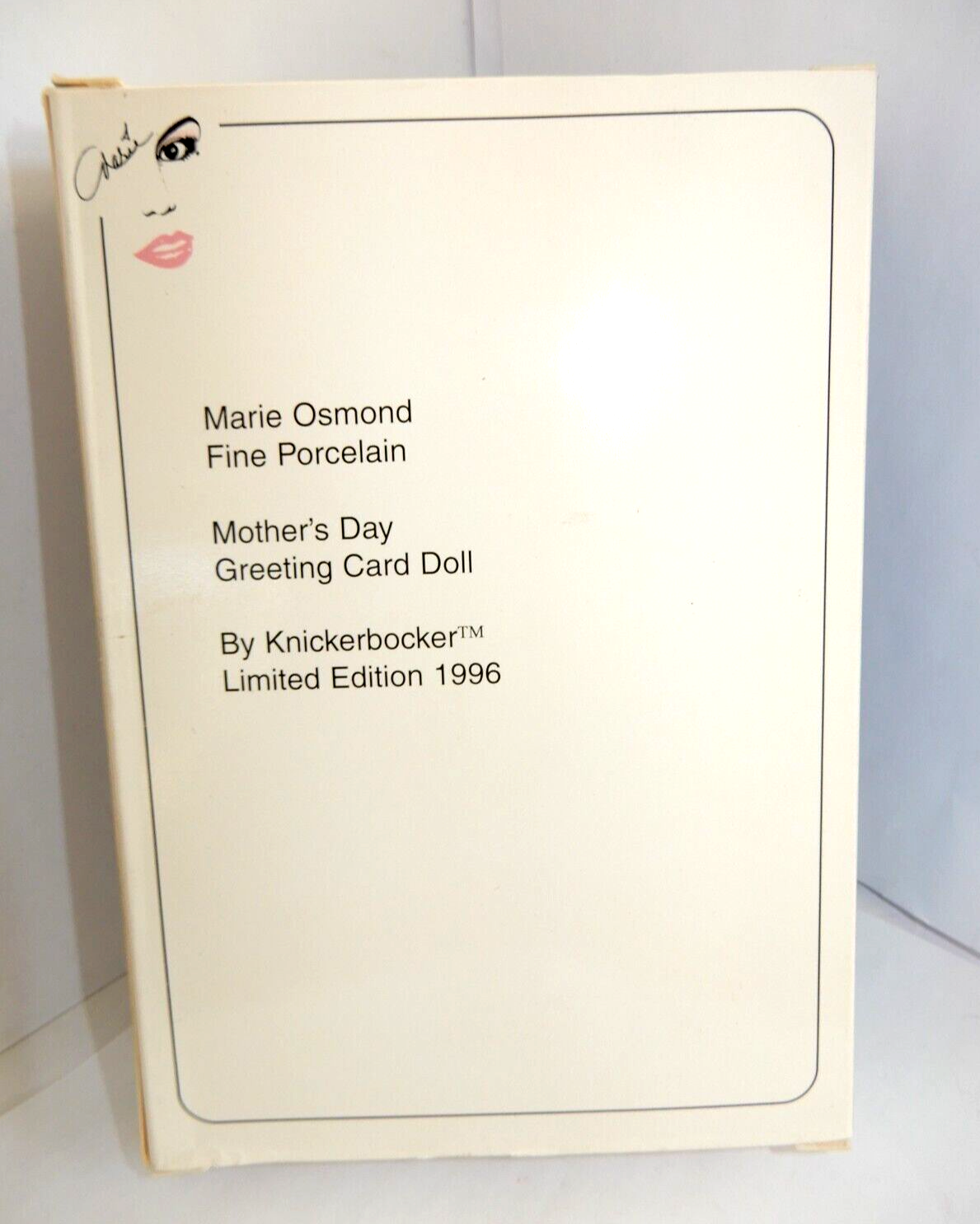 MARIE OSMOND Knickerbocker MOTHERS DAY GREETING CARD DOLL Porcelain ...