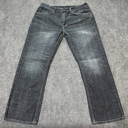 Buffalo Jeans Mens 36 Blue Denim Cotton Blend Straight Drive-X Five ...