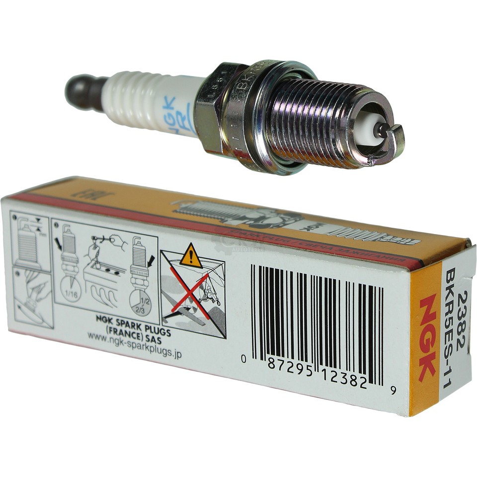 12X Originale NGK Candele 2382 BKR5ES-11 per Kia Infiniti Hyundai ...