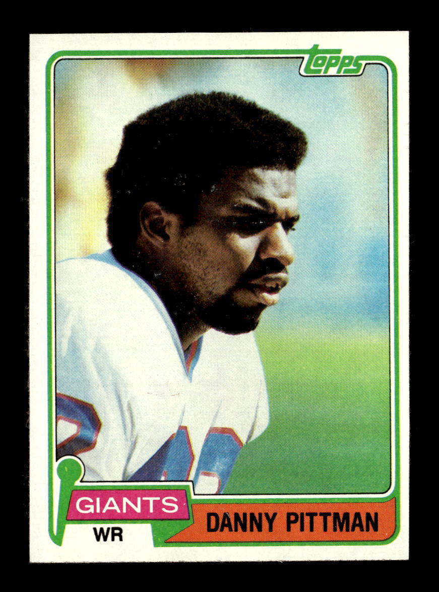 1981 Topps #206 Danny Pittman New York Giants Rookie RC NM-MT Card ...